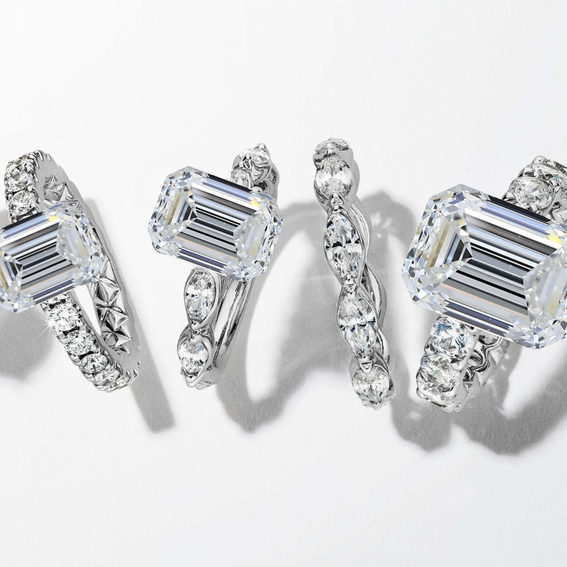 Emerald Shaped Engagement Rings | Everett Jewelry Shreveport & Bossier